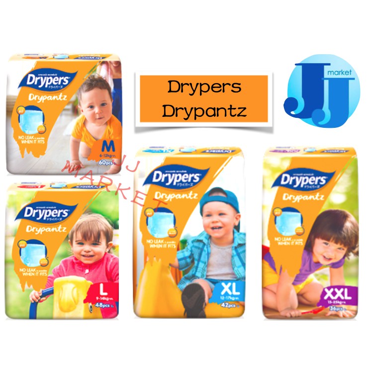 DRYPERS DRYPANTZ M60/L48/XL42/XXL36 | Shopee Malaysia