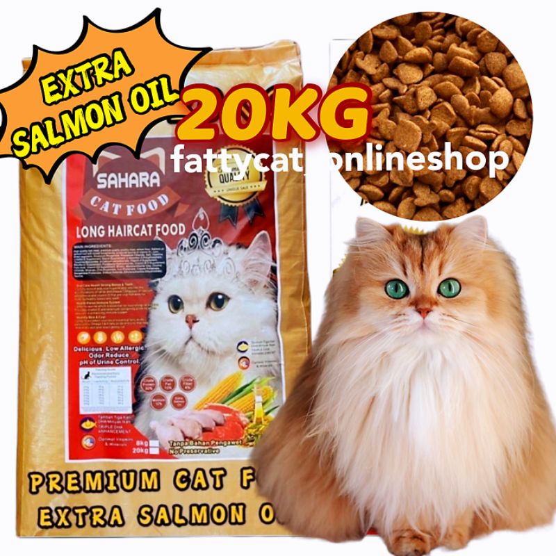 SAHARA CAT FOOD 20KG Makanan Kucing Dewasa dan Anak kucing Long Hair ...