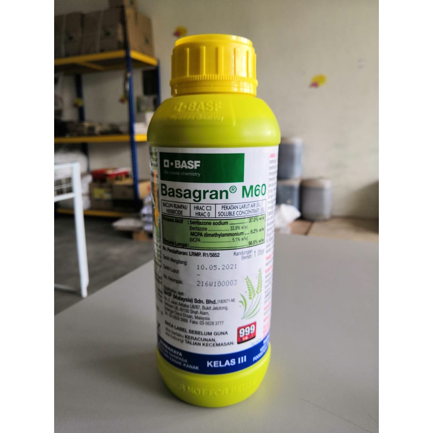 BASF BASAGRAN M60 (1Ltrs) Racun Rumpai (New Packaging) | Shopee Malaysia