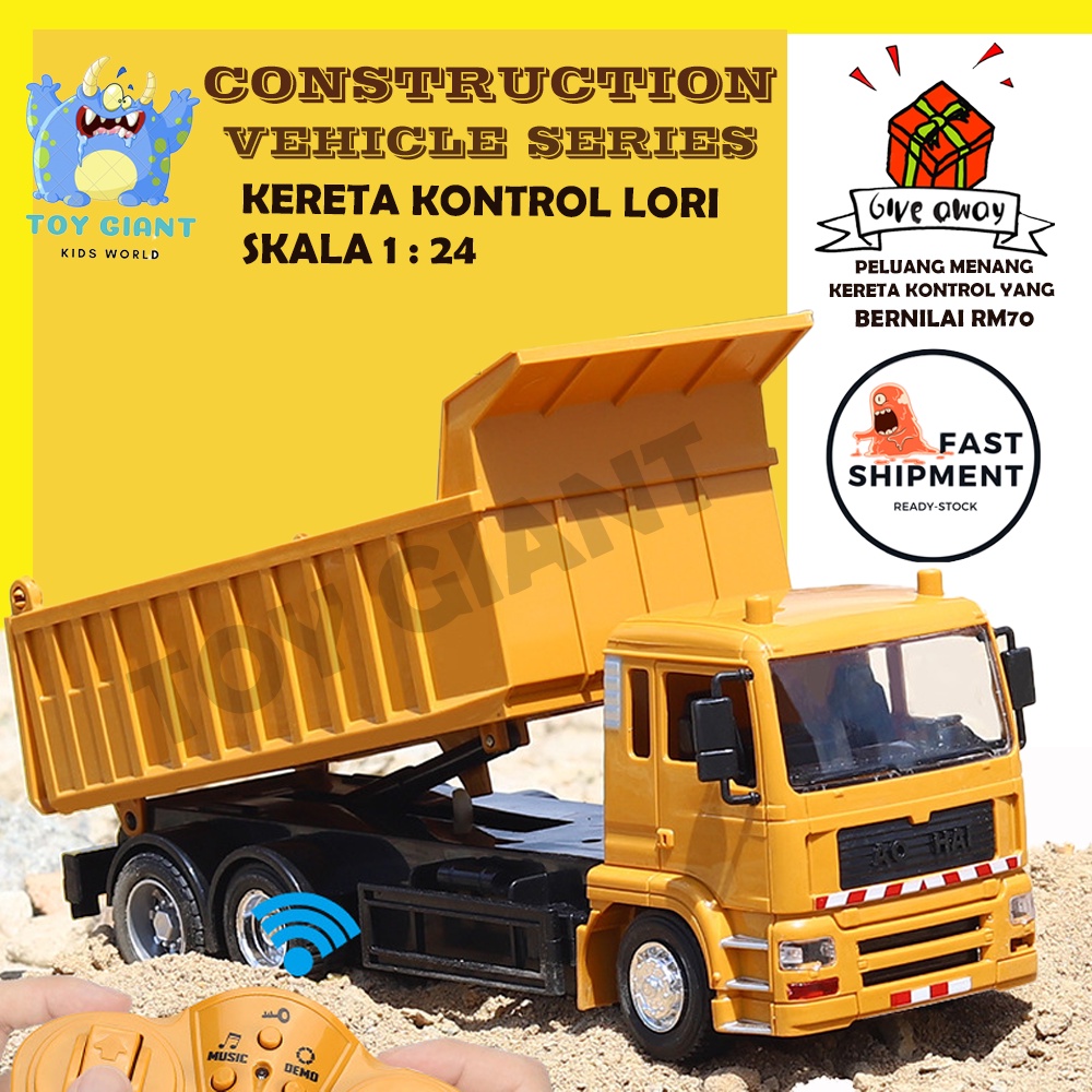 Lori Control Tanah Bucket Besar Construction Toy Vehicles Series/Kereta ...