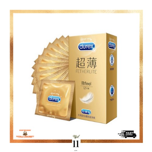 Durex Condom 1 set 12pcs [Fetherlite Gold] & Free Gift All Ready Stock ...