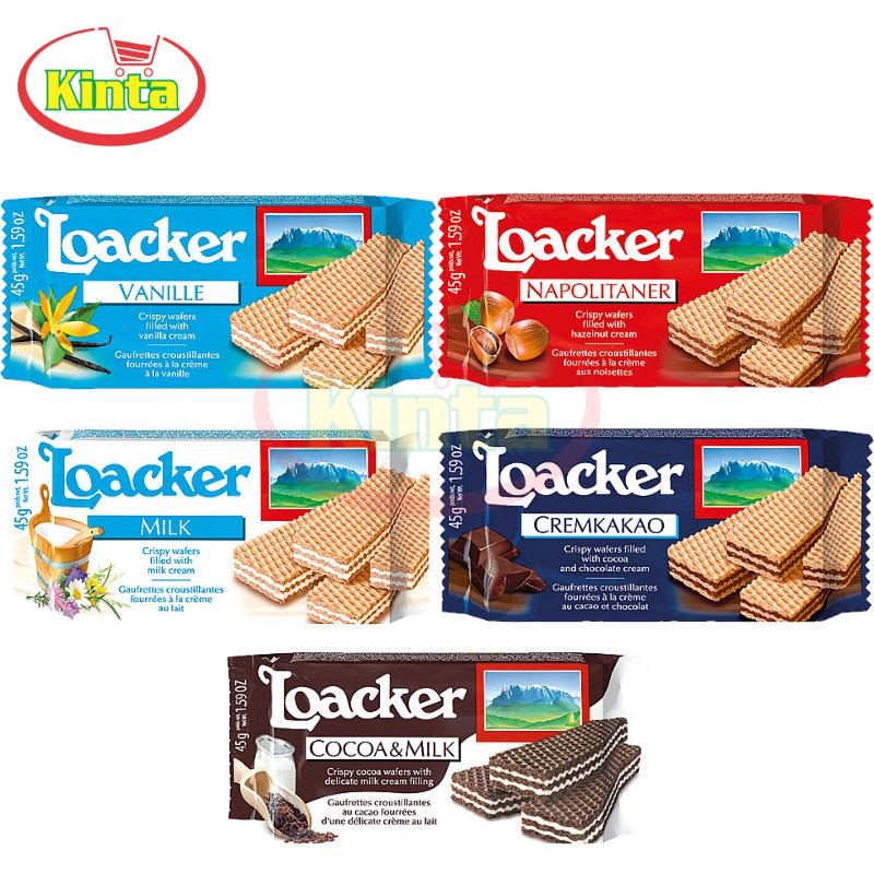 Loacker Crispy Wafer 45g | BeeCost