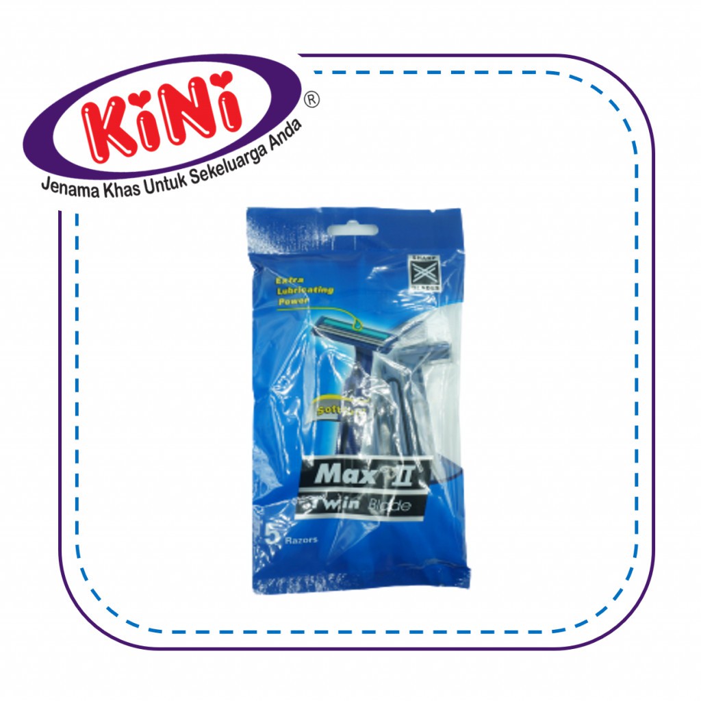 [kini 2 20] 5pcs Sharper Twin Blade Razor Shopee Malaysia