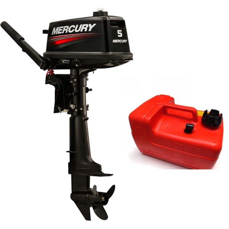 Mercury 5MH 5HP 2 Stroke Petrol Engine Outboard c/w Fuel Tank (Made In Japan | Shopee Malaysia
