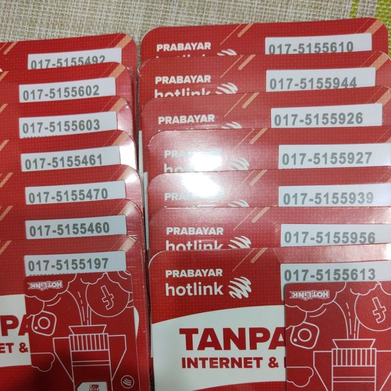 Hotlink new prepiad sim pack vip number/nice number | Shopee Malaysia