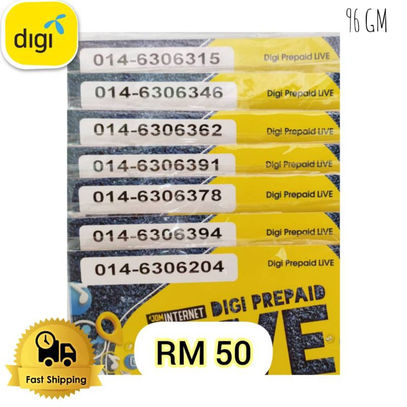 DIGI VIP Number Nice Number Prepaid Live /MNP Port In to DIGI prepaid ...