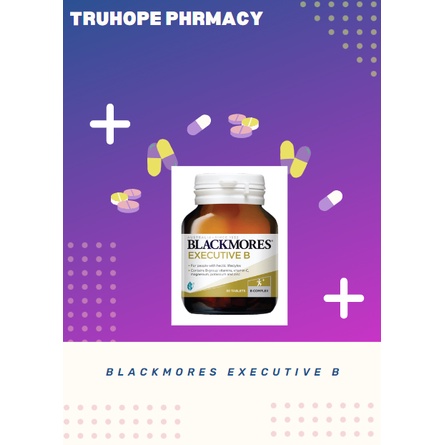 BLACKMORES EXECUTIVE B 30 TABLETS | Shopee Malaysia