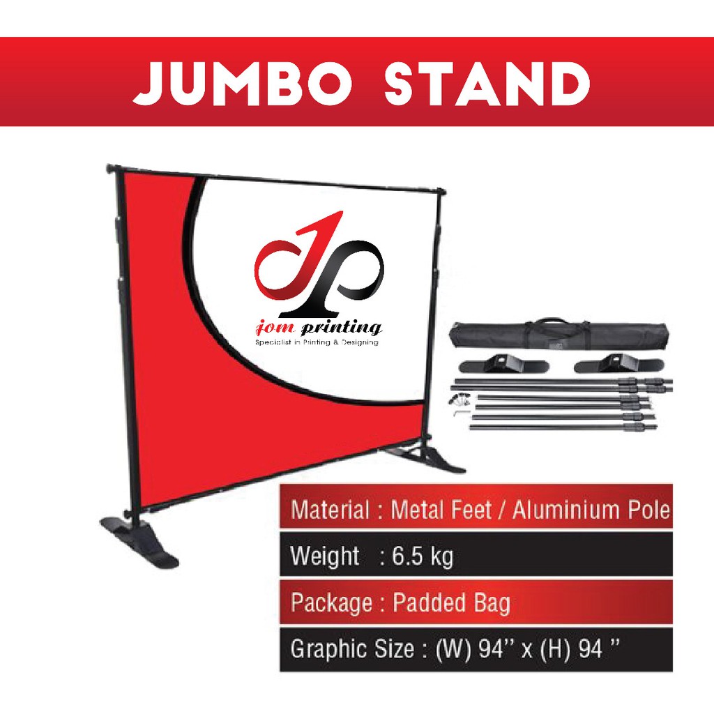 [ MURAH GILER ] Jumbo Stand, Banner Stand, Backdrop Stand, Backdrop ...