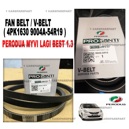 ORIGINAL PERODUA MYVI LAGI BEST 1.3 FAN BELT/V-BELT ( 4PK1630 9004A ...