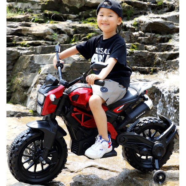 12V Children Kids Electric Ride On Off Road Superbike Motorcycle Bike ...