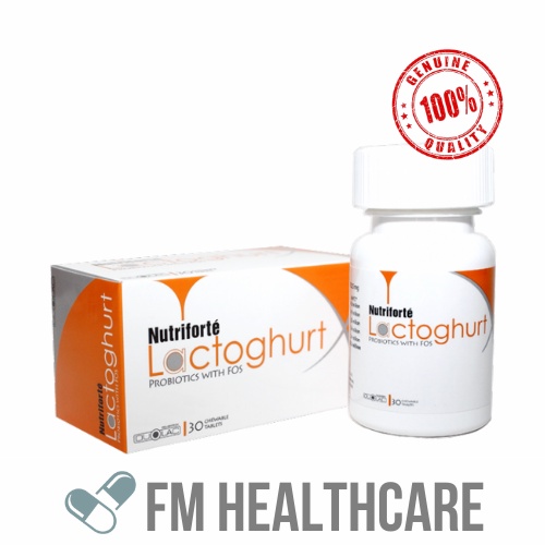 Nutriforte Lactoghurt Probiotics with FOS (30's / 60's chewable tablets ...
