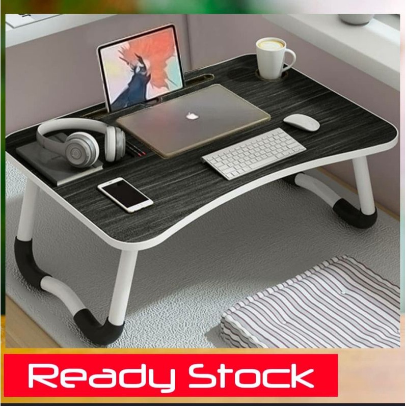 Laptop Table with Cup Holder | 桌子 | 折疊桌子 | Meja Laptop Murah | Study ...