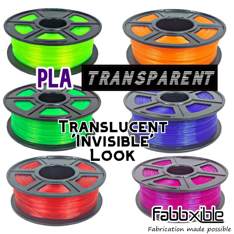 Fabbxible 1.75mm PLA Transparent Filament 1kg/ 1000g | Shopee Malaysia Fabbxible 1.75mm PLA Transparent Filament 1kg/ 1000g | Shopee Malaysia