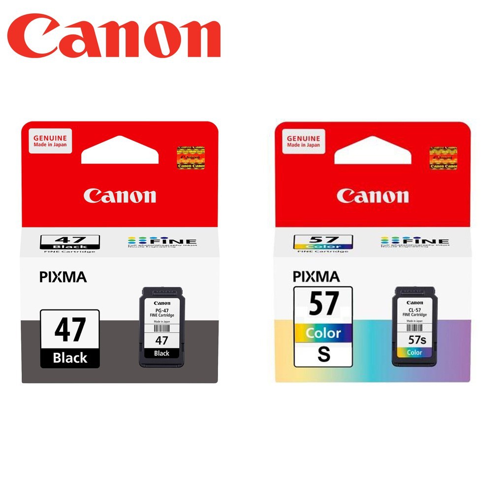 Canon ORIGINAL PG-47 + CL57s Black Color Ink Cartridge (PG 47 CL 57s ...
