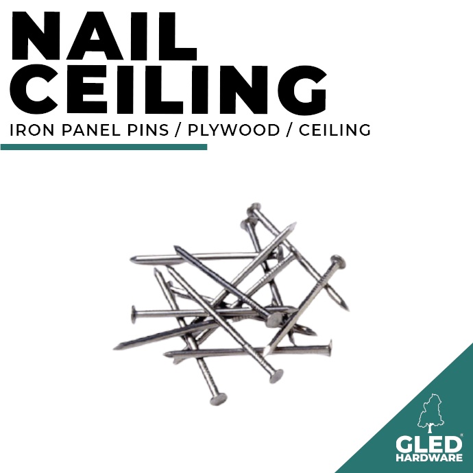 FLAT HEAD NAILS CEILING/WOOD | PAKU SILING | PAKU KAYU 3/4" POWER | BOX ...