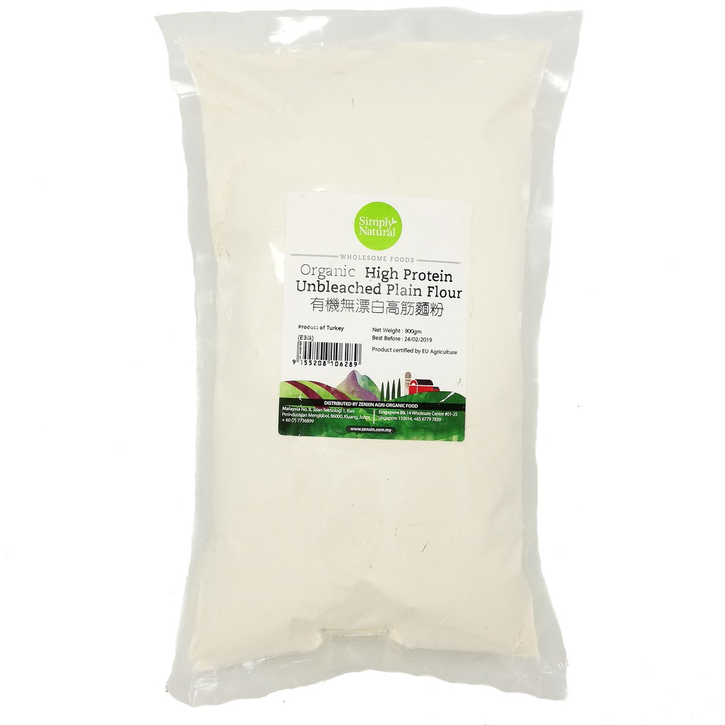 Simply Natural Organic High Protein Unbleached Plain Flour 900g Turkey | Shopee Malaysia