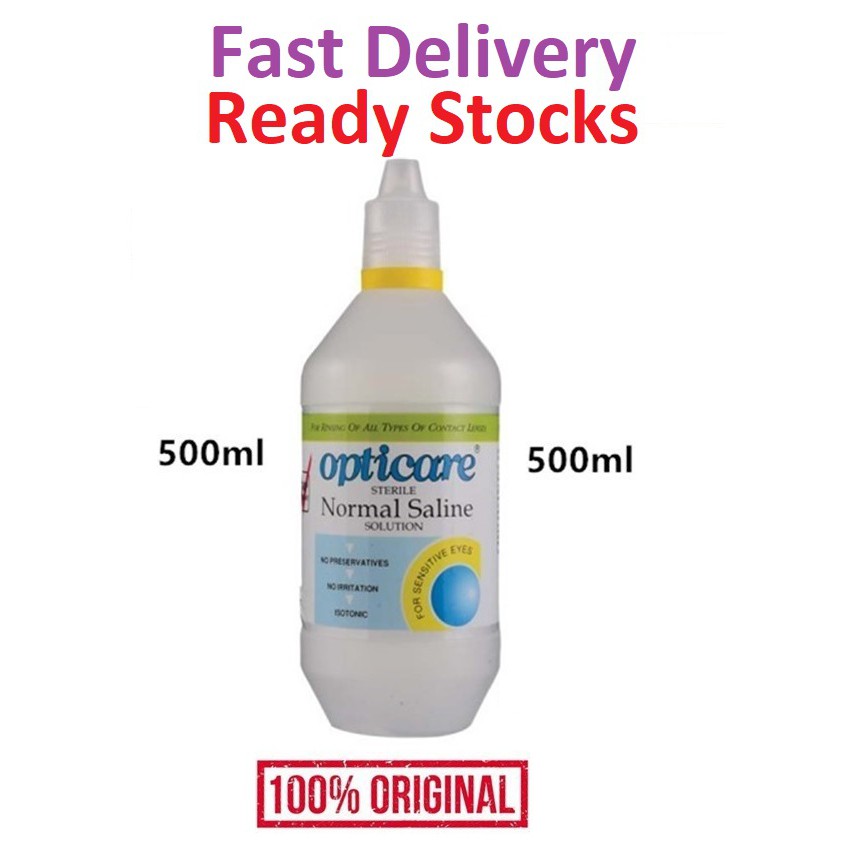 Opticare normal saline solution 500ml | BeeCost