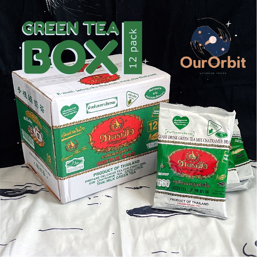 CHATRAMUE Thai Green Tea Box Carton Teh Hijau No.1 Brand 200gx12 Thailand | Shopee Malaysia
