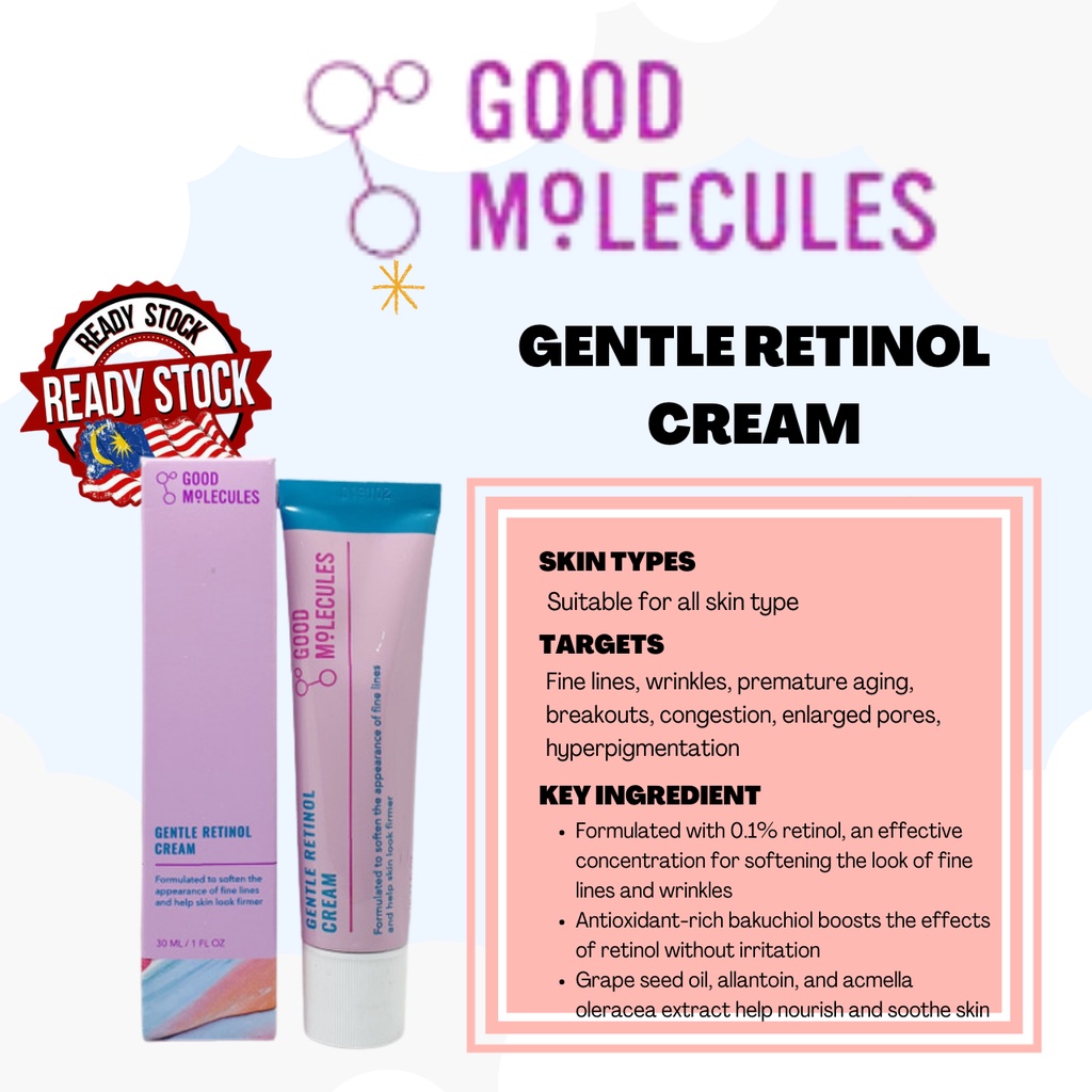 Good Molecules Gentle Retinol Cream | Shopee Malaysia