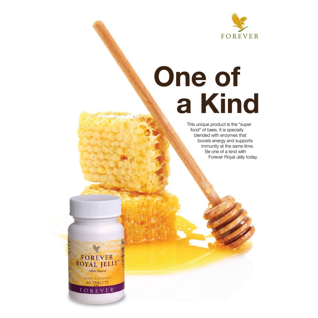 [Original HQ] Forever Royal Jelly (75mg) 60 Chewable Tablet | Shopee ...