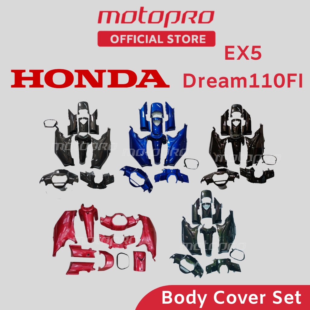 Honda EX5 Dream 110 FI Fuel injection body cover set | Shopee Malaysia