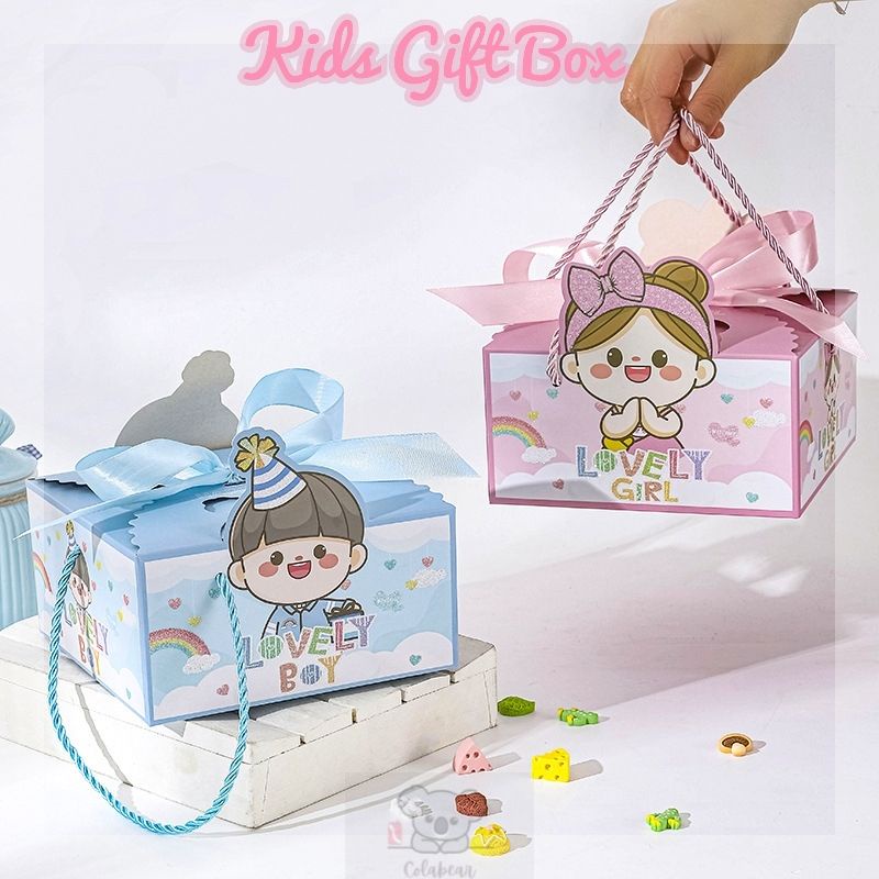 Cute Lovely Boy/girl gift box fullmoon birthday party door gift school ...