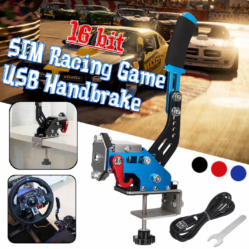 *Ready Stock* 16 Bit Sensor USB Handbrake SIM &Clamp For Racing Games ...