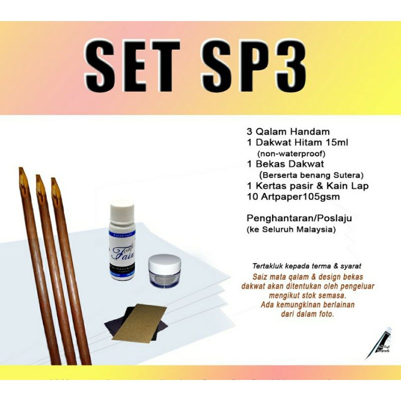 Set 3 Asas, Pen Tradisional Kaligrafi Khat, Alatan Khat | Shopee Malaysia