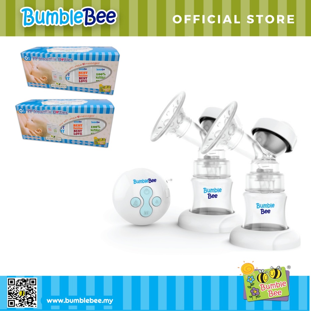 Bumble Bee Mini Ultra 2 Double Breast Pump and Storage Bottle | Shopee ...