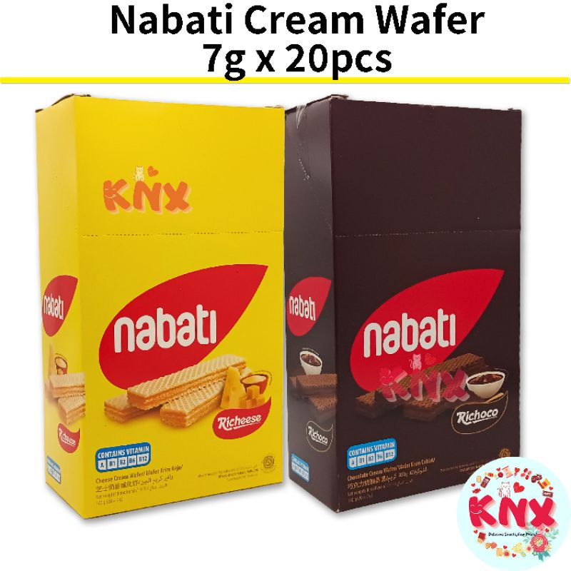 Nabati cheese / chocolate wafer 7g x 20pcs (small box) | Shopee Malaysia
