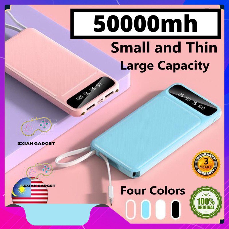 50000mAh Power Bank Digital Display Screen Fast Charging Powerbank with ...