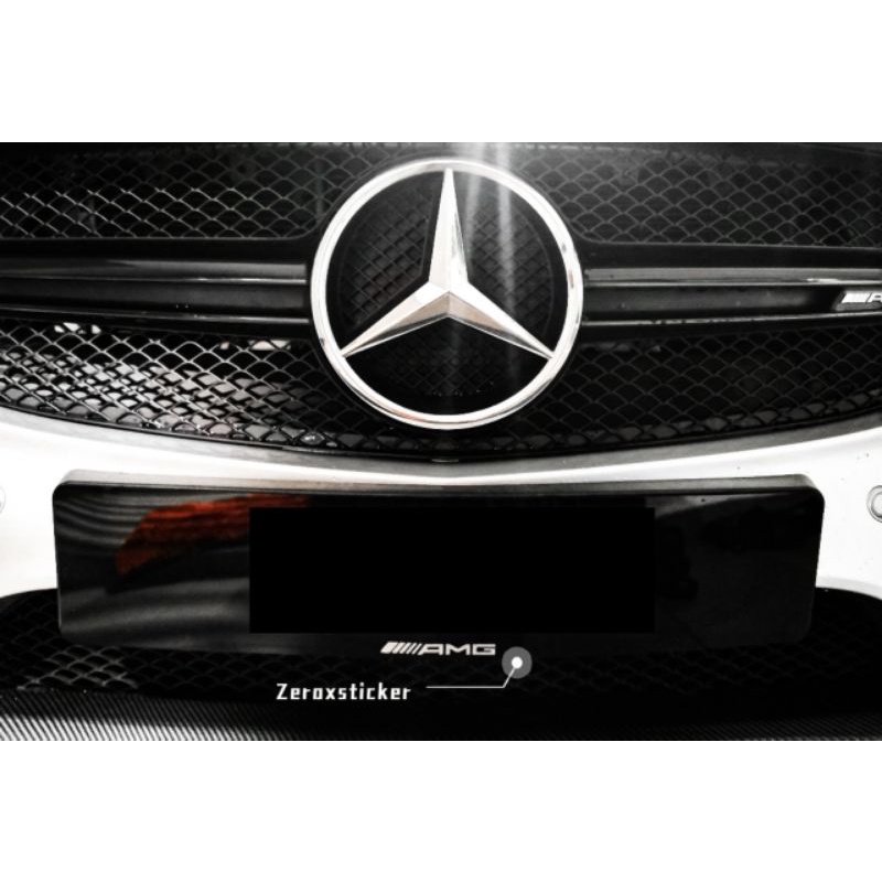 AMG STICKER for number plate MERCEDES BENZ AMG LOGO SPORT READY STOCK ...