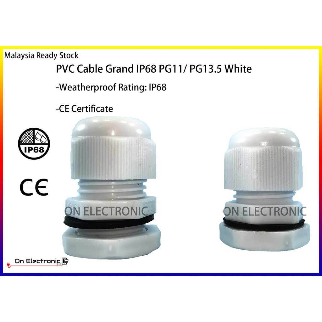 PVC Cable Grand IP68 PG11/ PG13.5 White | Shopee Malaysia