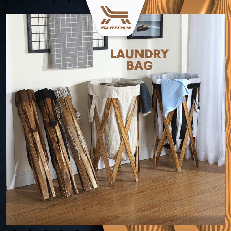 LH Foldable Laundry Basket Bedroom Fabric Craft Dirty Laundry Toy ...