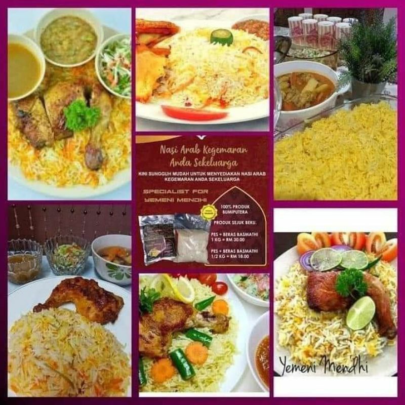Pes Nasi Arab Yemeni Mendhi Dan Beras Basmathi | Shopee Malaysia