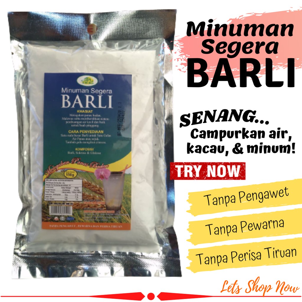 MINUMAN SEGERA BARLI 150G - Barli Fast Drink - Melegakan Panas Badan ...