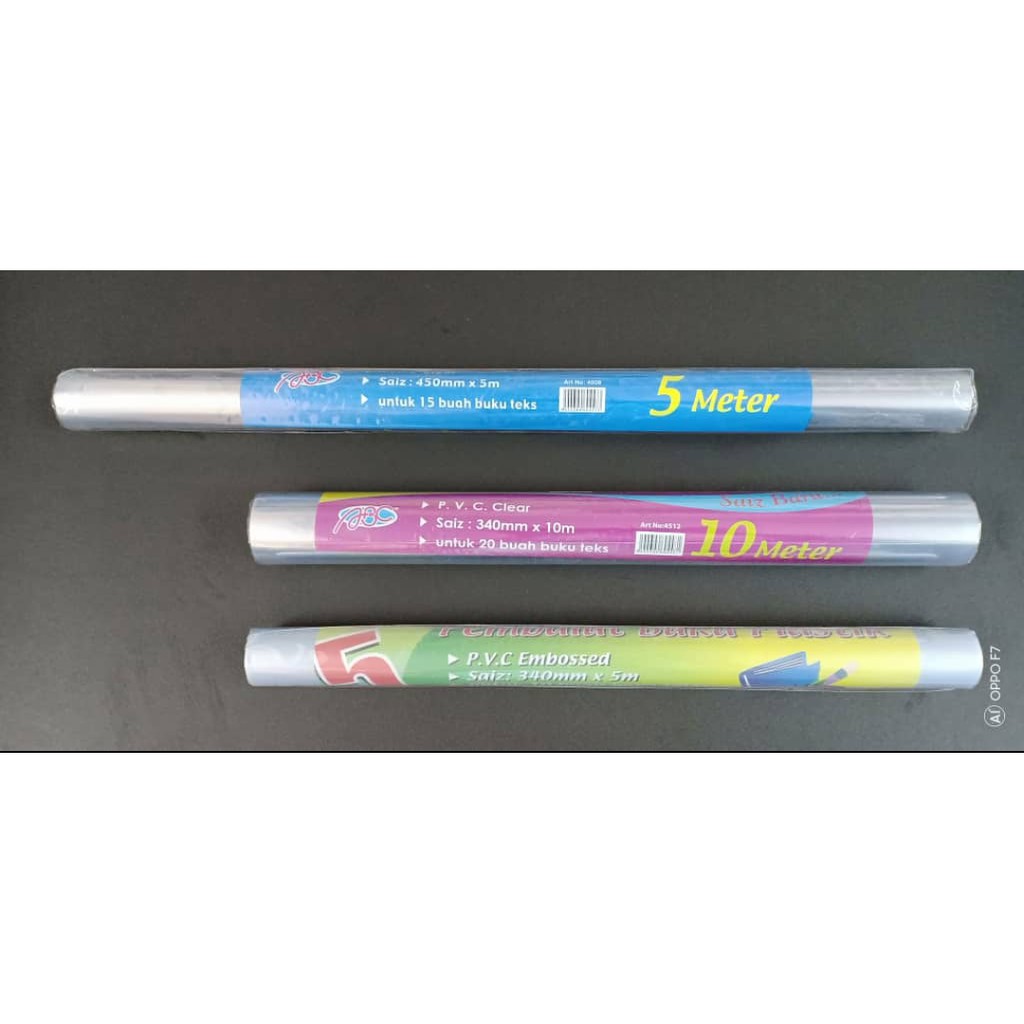 PVC BOOK COVER /WRAPPER ROLL (340MM X 5M , 450MM X 5M) | Shopee Malaysia
