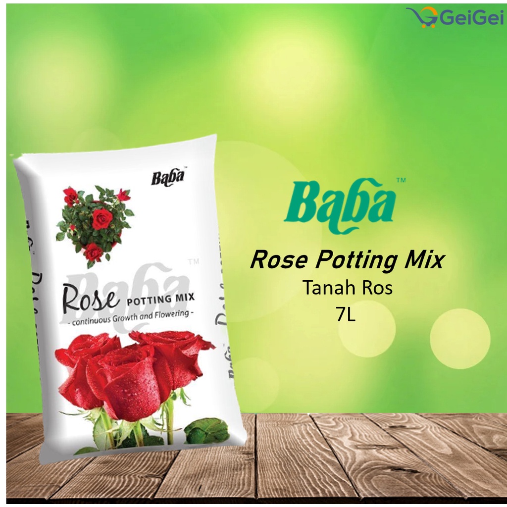 Baba Rose Potting Mix 7L玫瑰专用泥 Tanah Bunga Ros | Shopee Malaysia