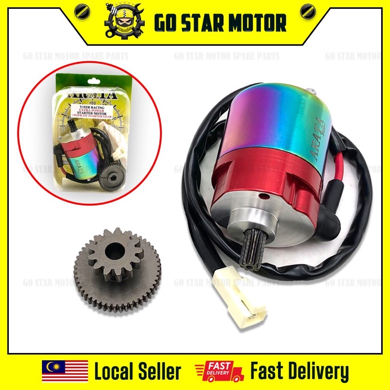 YAMAHA Y15ZR Y15 Y150 Racing Starter Motor + 13T Gear ARATA Extra Power ...