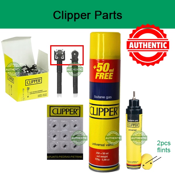 Clipper Authentic Replacement Parts for Lighters (Flint / Gas) | Shopee ...