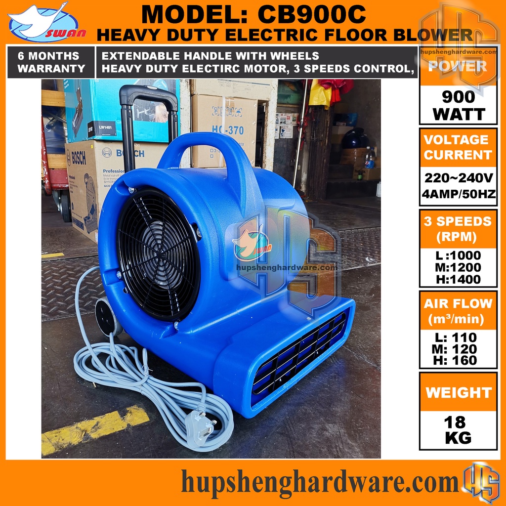 SWAN CB900C Floor Blower Carpet Blower Super Blower 900W 3 Speed ...