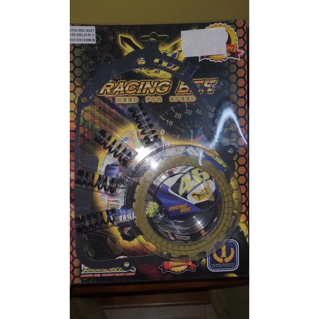 YAMAHA LC135 135LC 4SPEED 4S CLUTCH SET 3IN1 RACING BEE RACING CLUTCH PLATE, GASKET & RACING ...