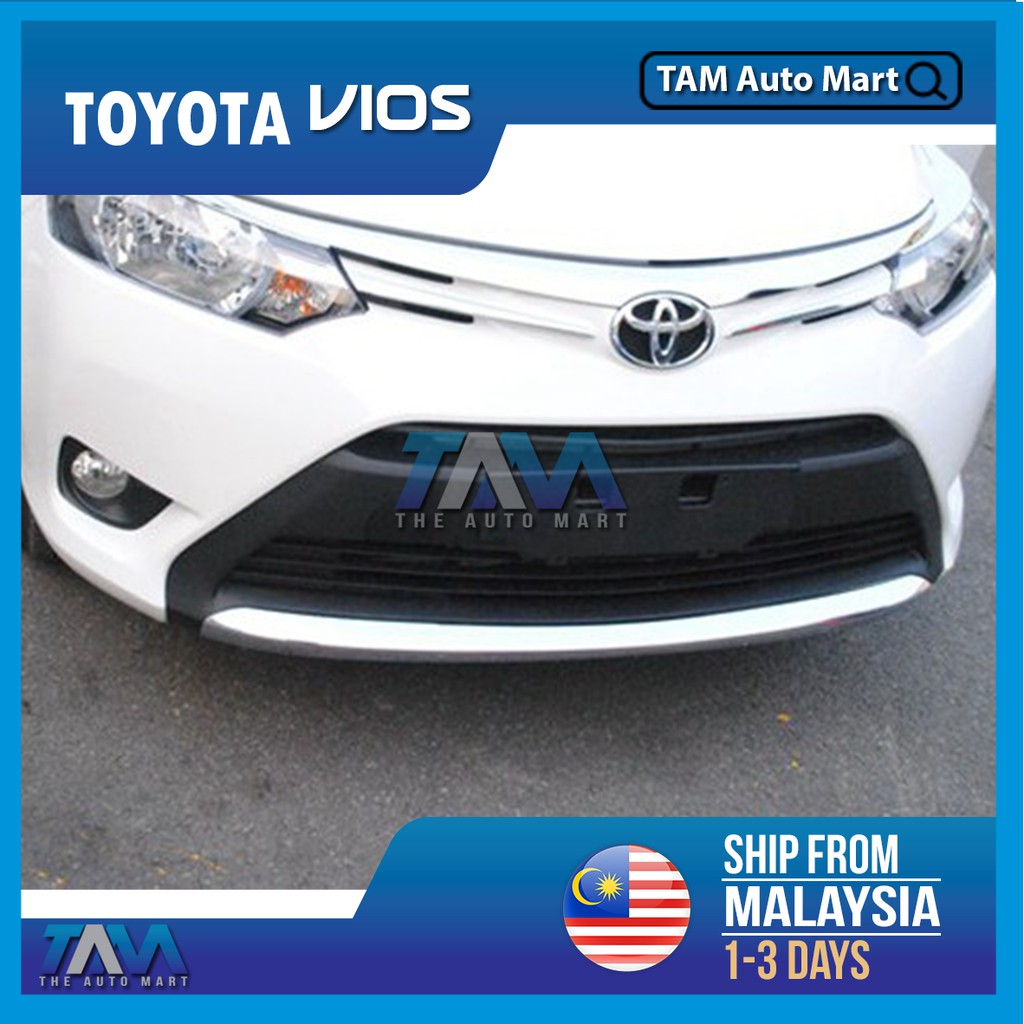 Toyota Vios Front Bumper Chrome Lining Front Grille Bumper Protector ...