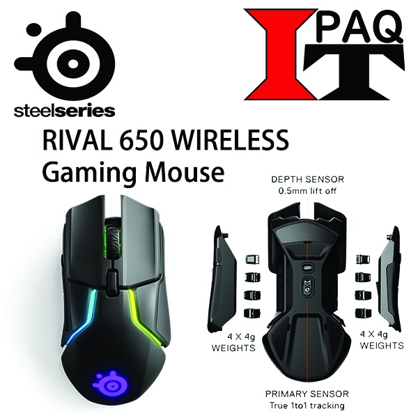 STEELSERIES RIVAL 650 WIRELESS The First True Performance Wireless ...