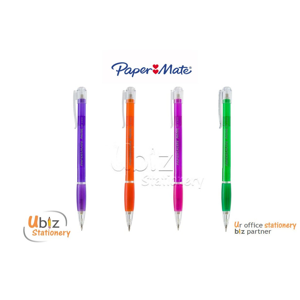Papermate Pacer 100 Mechanical Pencil 0.7mm (Assorted Colours) | Shopee ...