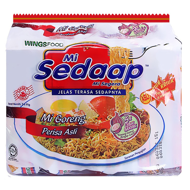 Mi Sedaap Mi Goreng Asli (90g x 5's) | Shopee Malaysia