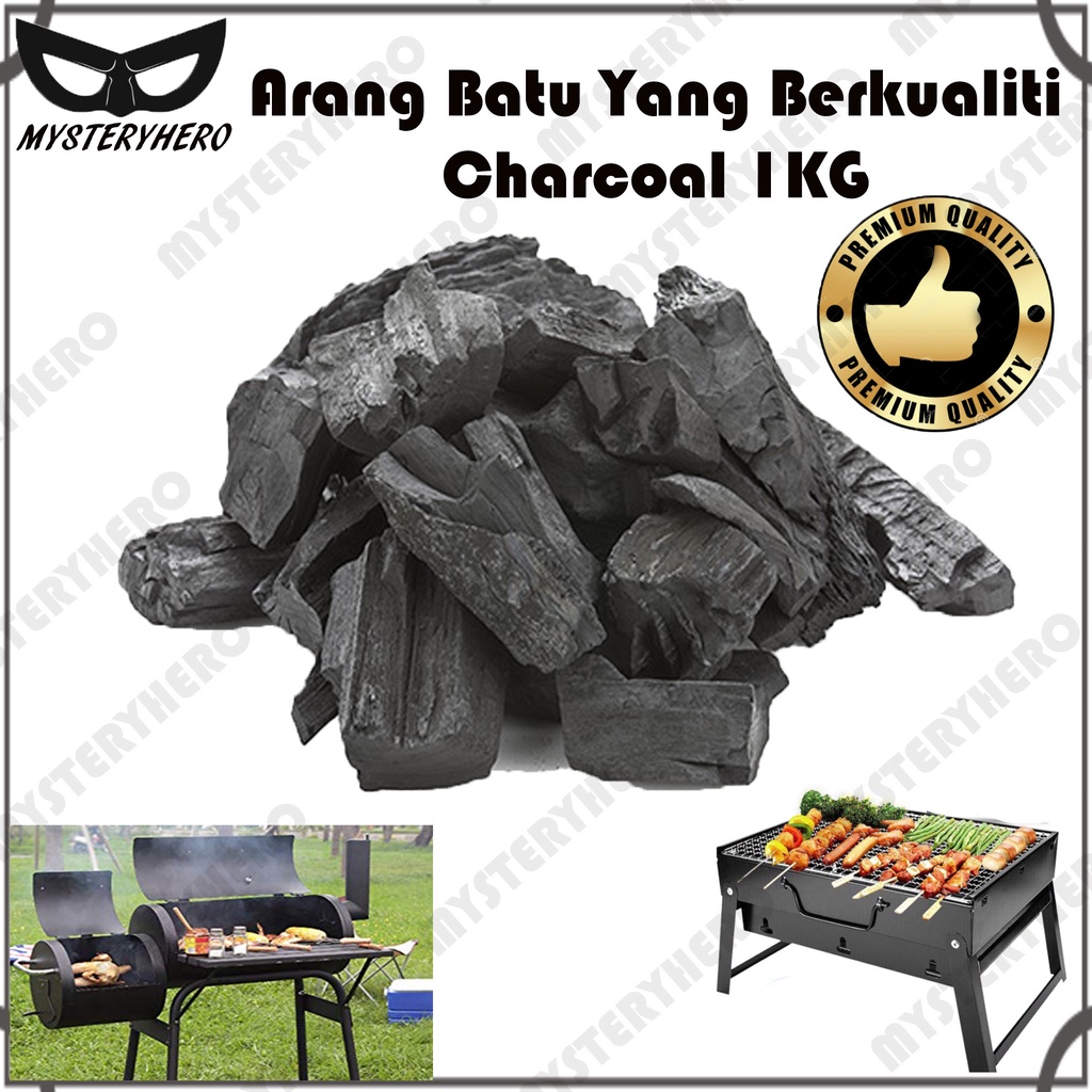 MysteryHero CHARCOAL ARANG 火炭 (Mangrove Charcoal Arang Bakau - 1kg) Arang Batu Kualiti | Shopee ...
