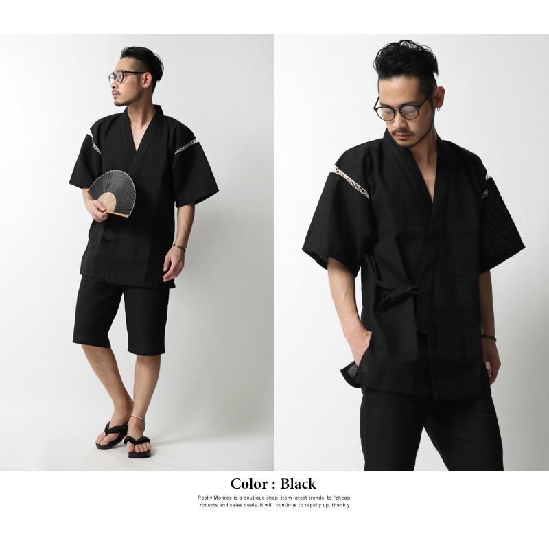 Traditional Japanese Adult Male Jinbei (Ready Stock) | Shopee Malaysia