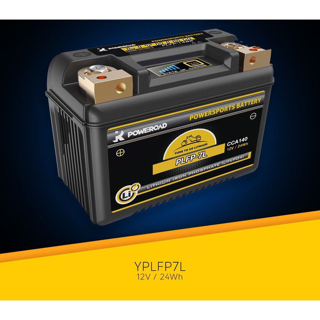 POWEROAD LITHIUM BATTERY PLFP-7L FOR MOTORCYCLE | Shopee Malaysia
