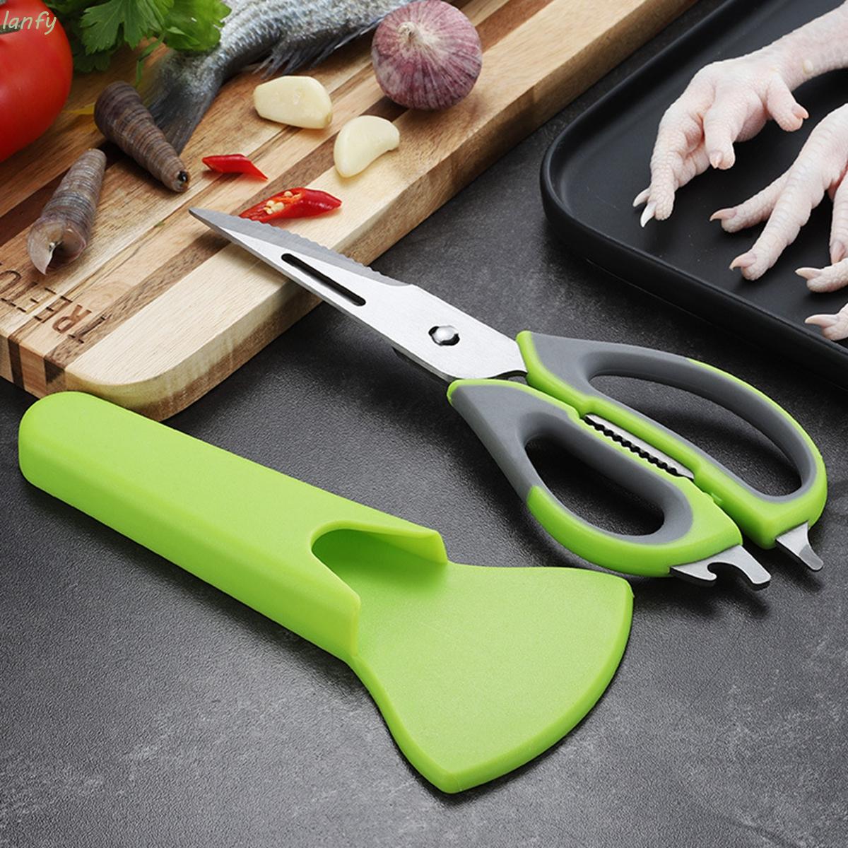 LANFY Bread Kitchen Scissors Poultry Bone Cutter Food Shears Magnetic ...